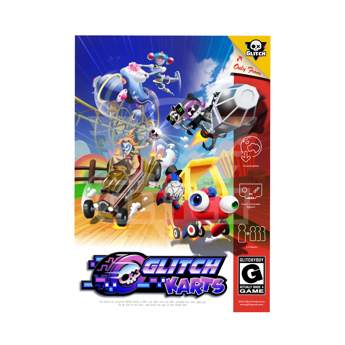 Glitch Karts Poster – Glitch Productions Store