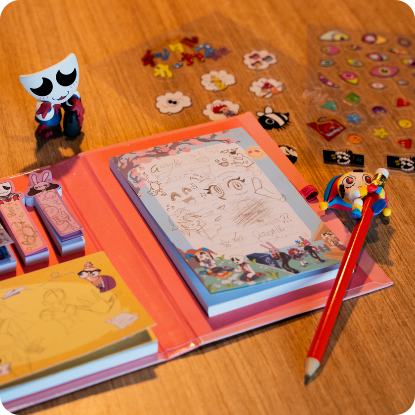 Digital Circus Anime Stationery Set – Glitch Productions Store