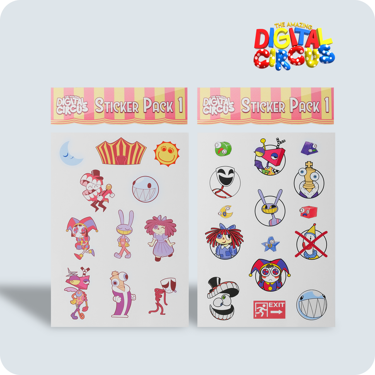 Digital Circus Sticker Pack 1 – Glitch Productions Store