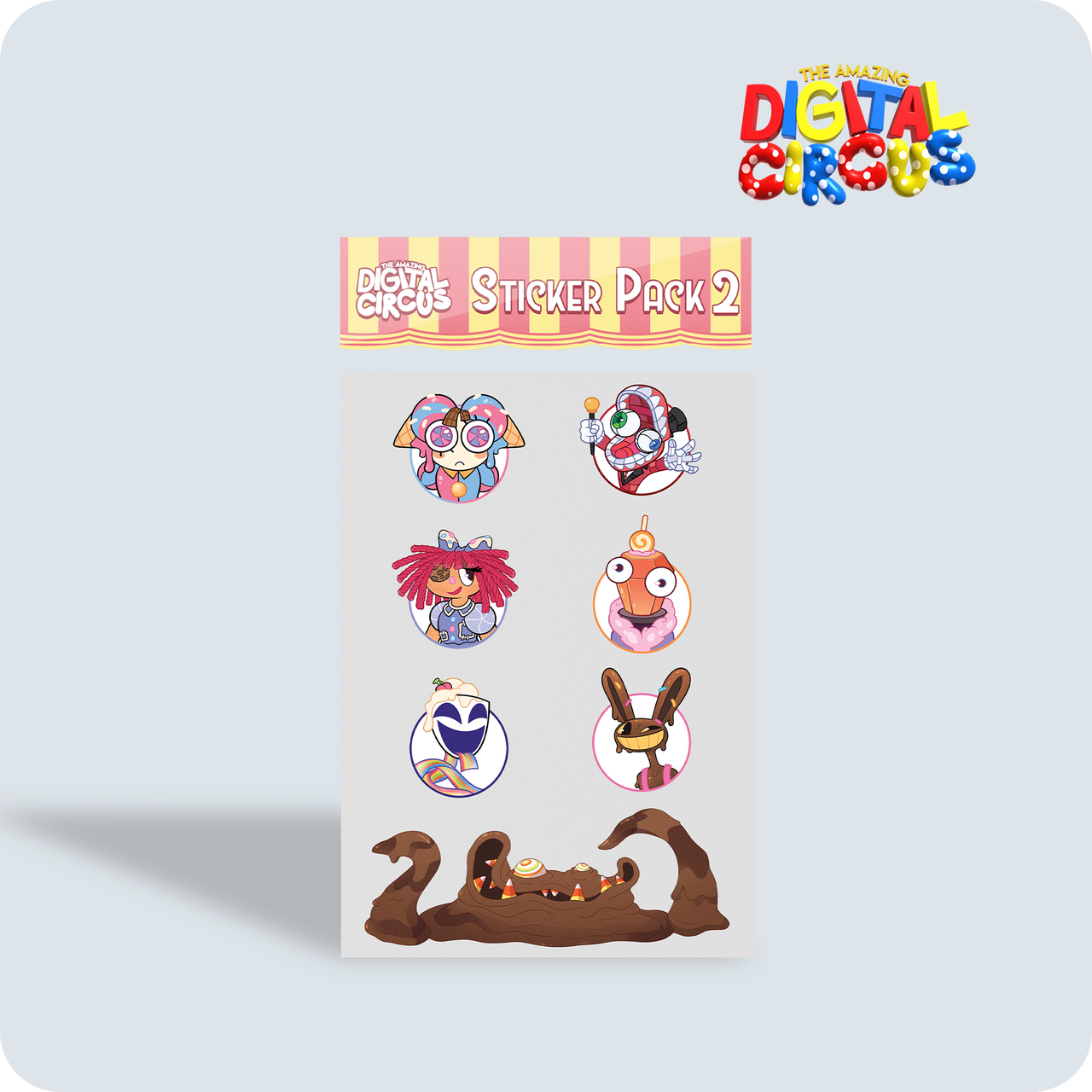 Digital Circus Sticker Pack 2 – Glitch Productions Store