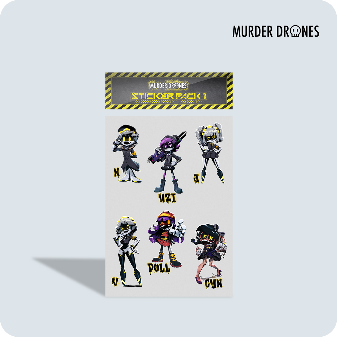 Murder Drones Sticker Pack 1 – Glitch Productions Store