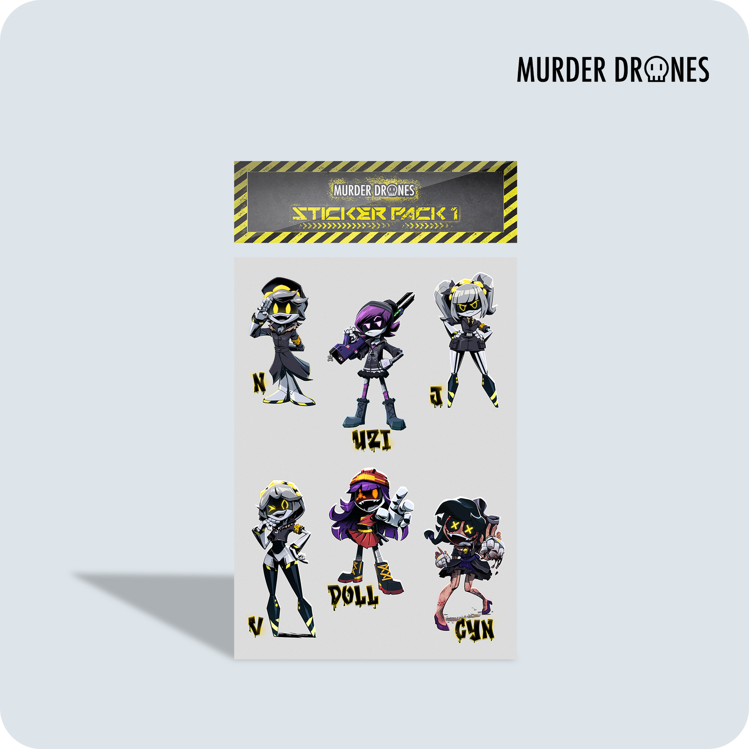 Murder Drones Sticker Pack 1 – Glitch Productions Store