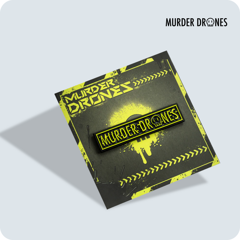 Murder Drones Logo Pin – Glitch Productions Store