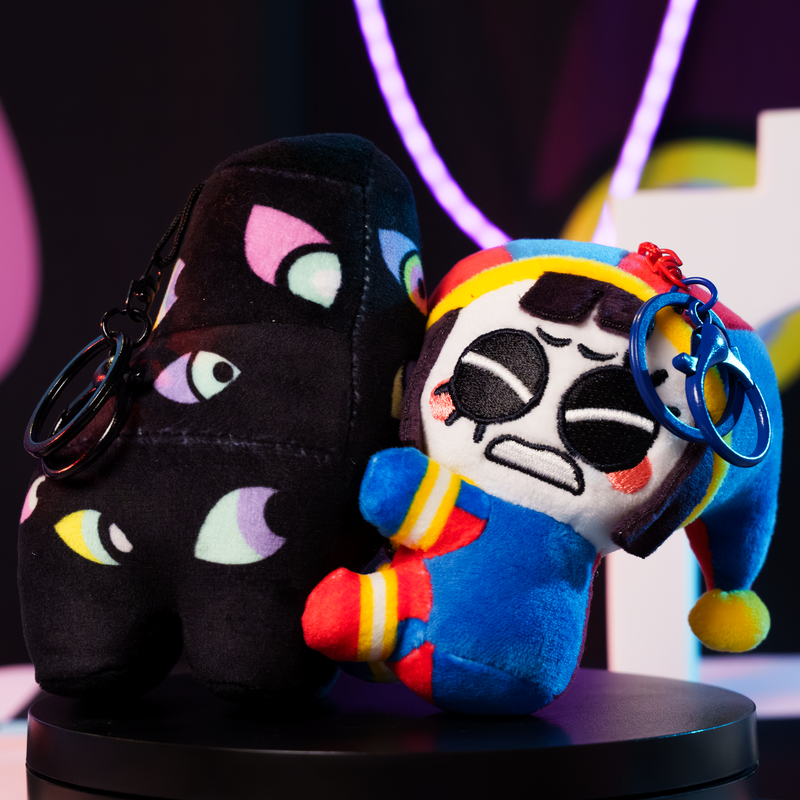 Pomni & Abstraction Magnetic Plush Keychains – Glitch Productions Store