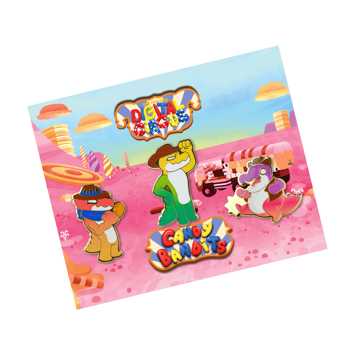 Candy Bandit Pins – Glitch Productions Store