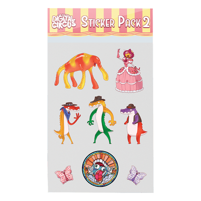 Digital Circus Sticker Pack 2 – Glitch Productions Store