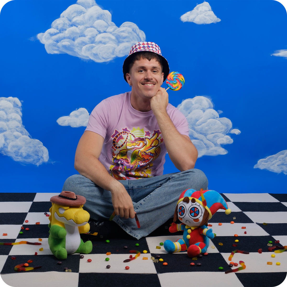 Gummigoo and Gang T-shirt – Glitch Productions Store