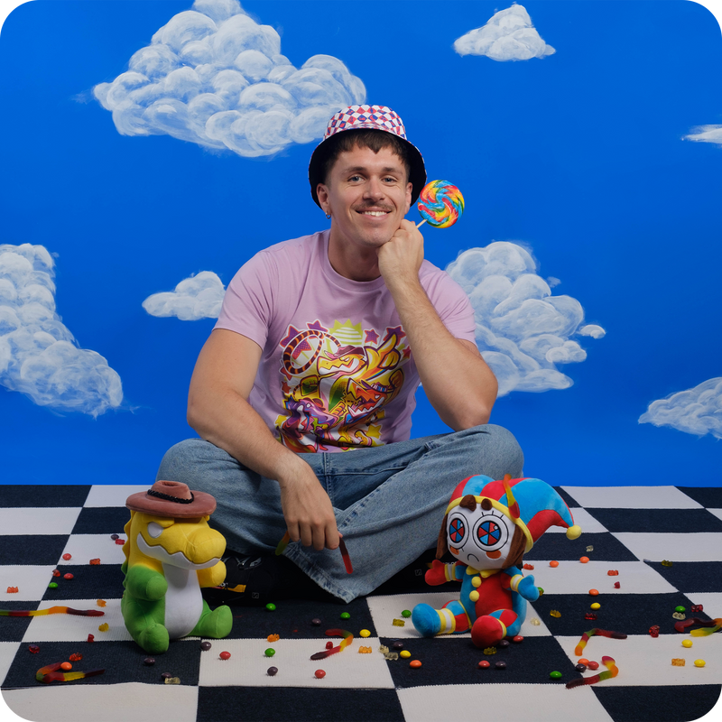 Gummigoo and Gang T-shirt – Glitch Productions Store