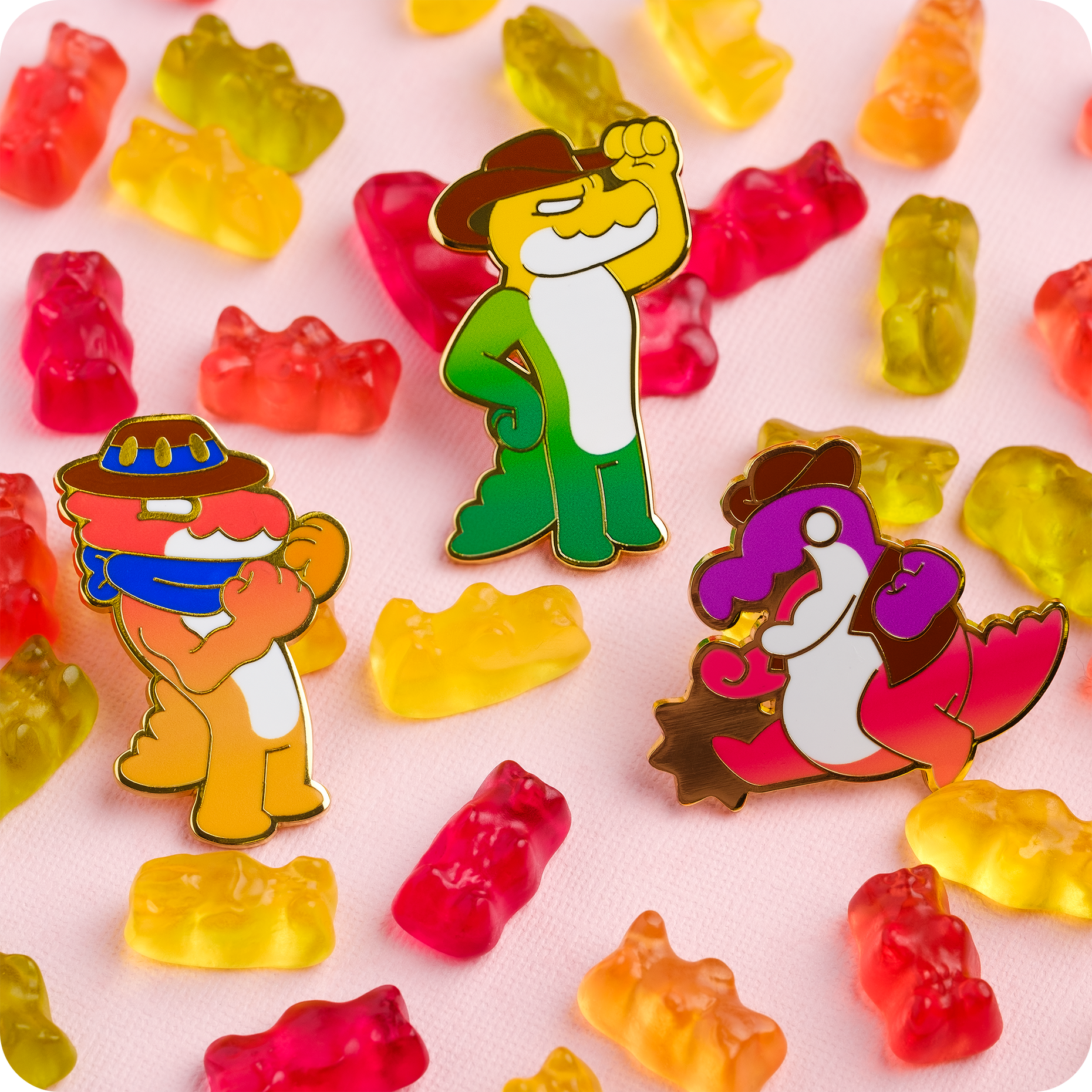 Candy Bandit Pins – Glitch Productions Store