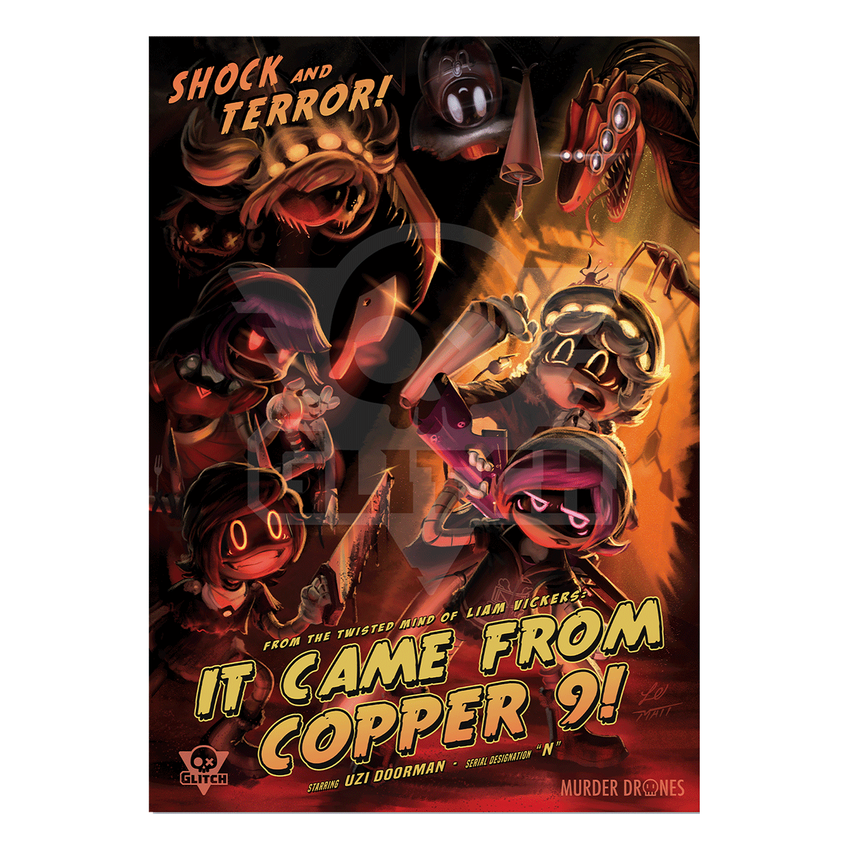 "It Came From Copper 9" Poster – Glitch Productions Store