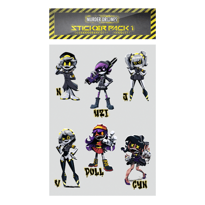 Murder Drones Sticker Pack 1 – Glitch Productions Store