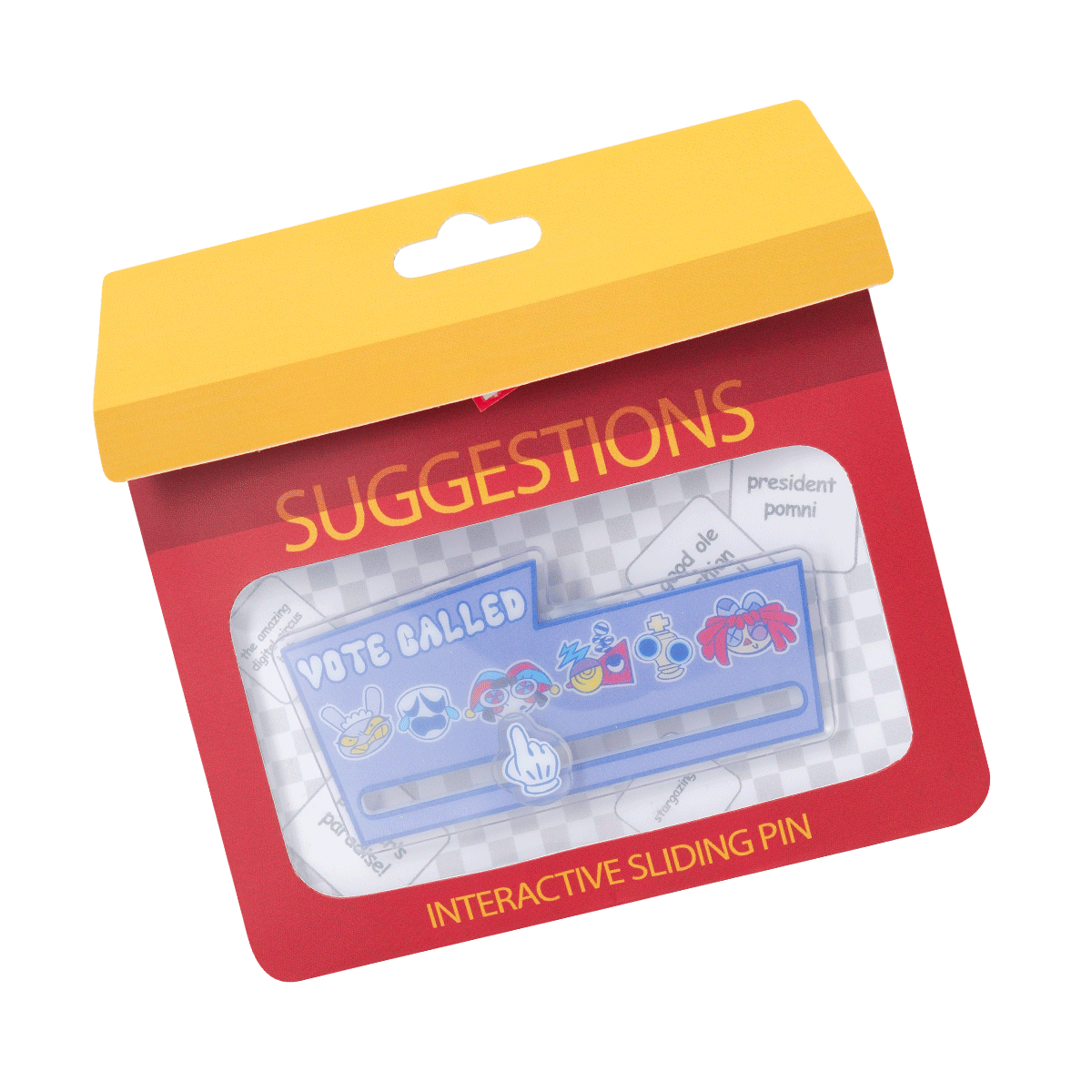 Sliding Vote Pin – Glitch Productions Store